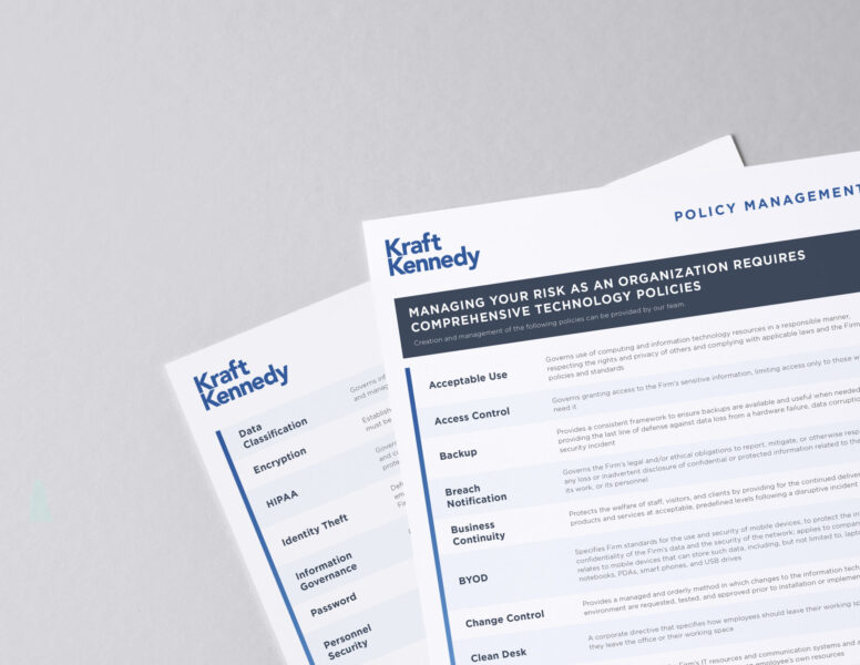 Why Law Firms Need IT Policies - Kraft Kennedy