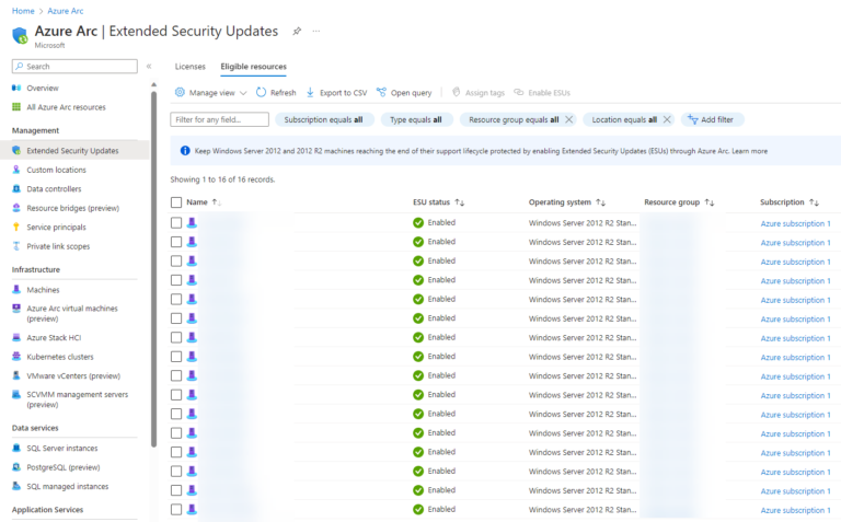 Extended Security Updates (ESUs) for Windows Server 2012/R2 via Azure ...